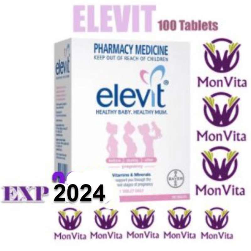 Promo Elevit With Iodine 100 Tablets Diskon 3% Di Seller Uhuru Shop ...