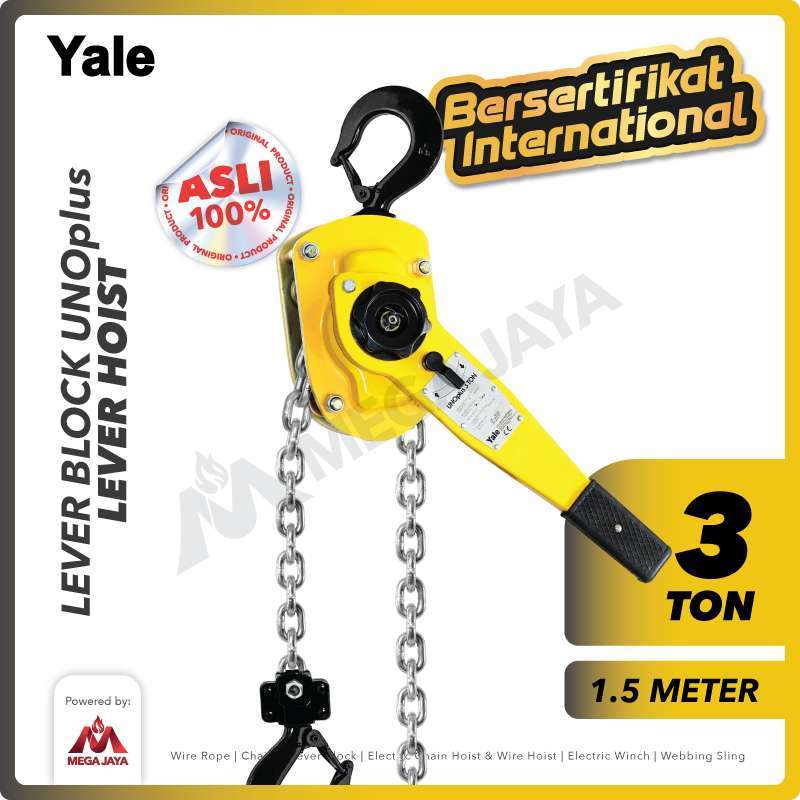 Jual YALE Lever Block / Lever Hoist 3 Ton x 1.5 Meter UNOplus di Seller ...