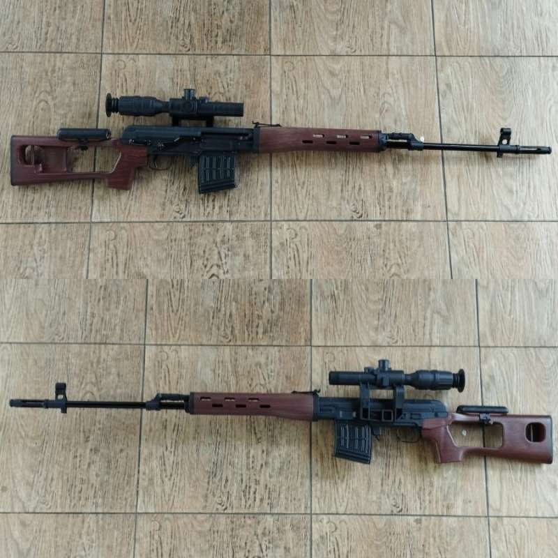 Promo JY Jiang Yi SVD Dragunov Spring Rifle 1/1 WWII Kokang Soft Bullet ...