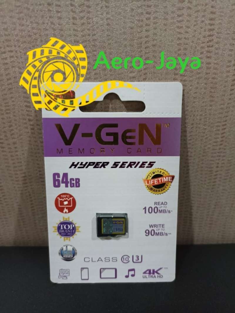 Promo V-Gen Micro SD Memory Card Hyper Series 64GB Diskon 23% di Seller ...