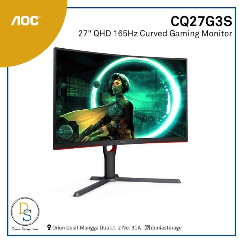 Promo AOC CQ27G3S Curved Gaming Monitor 27 QHD, 1ms, 165Hz, HDR10 ...