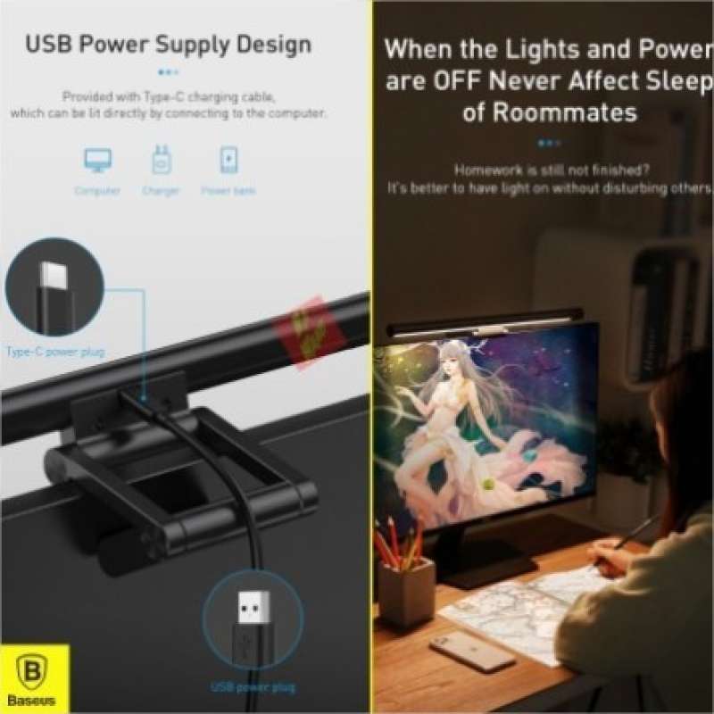 Promo Baseus i-Wok Screen Bar Hanging Light LCD Monitor Computer ...