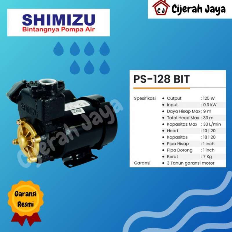 Promo Ps 128 Bit Shimizu Pompa Air Sumur Dangkal Non Otomatis ( Manual ...