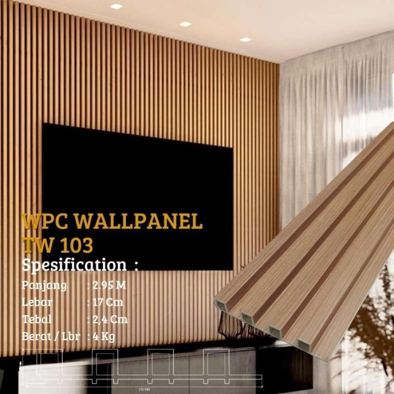Promo Miliki Wpc Wall Panel Backdrop Kamar Estetik Diskon 23% Di Seller ...