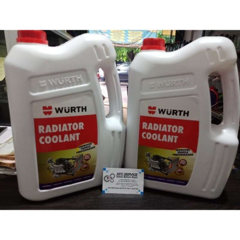 Jual Air Radiator Coolant Wurth Warna Merah 5 Liter Original di Seller ...