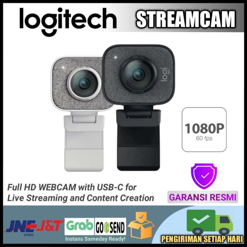 Promo Logitech StreamCam Stream Cam Full HD 60FPS USB-C Webcam Garansi Resmi Diskon 23% di ...