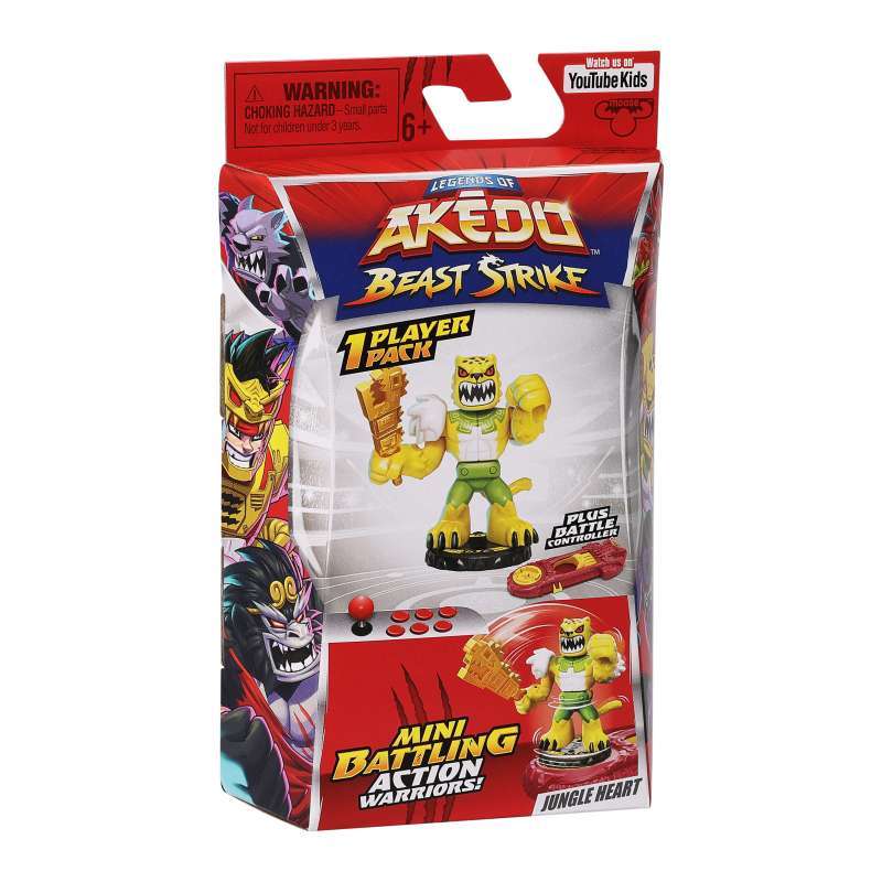 Promo Mainan figur Akedo S5 Beast Strike 1 Player Pack Tricerachops ...