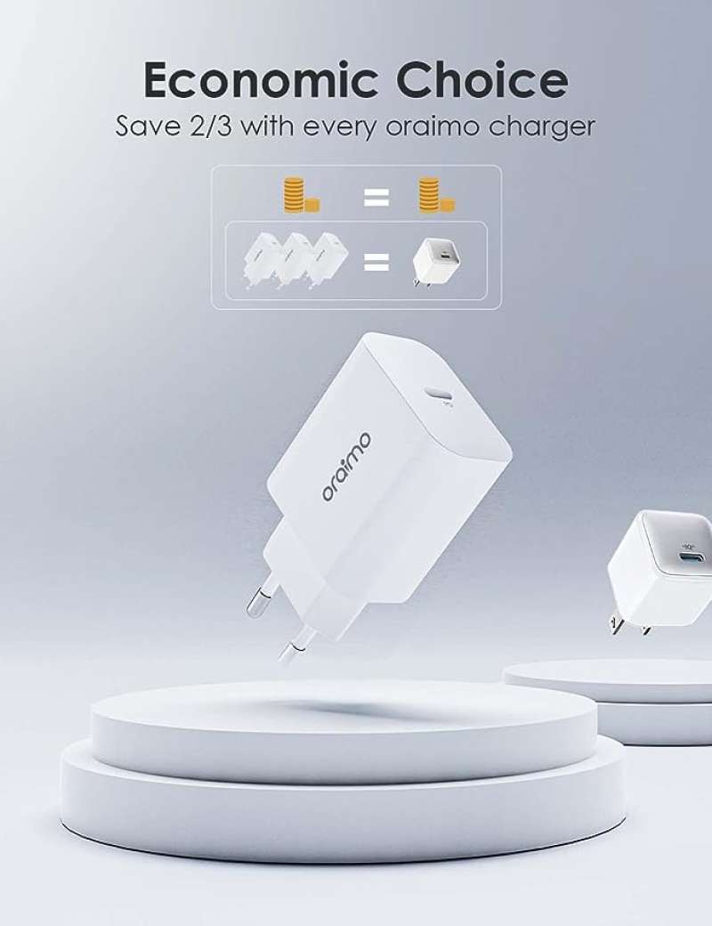 Promo Oraimo Charger Travel Adapter 20w Powercube 20 Single Port Type-c ...