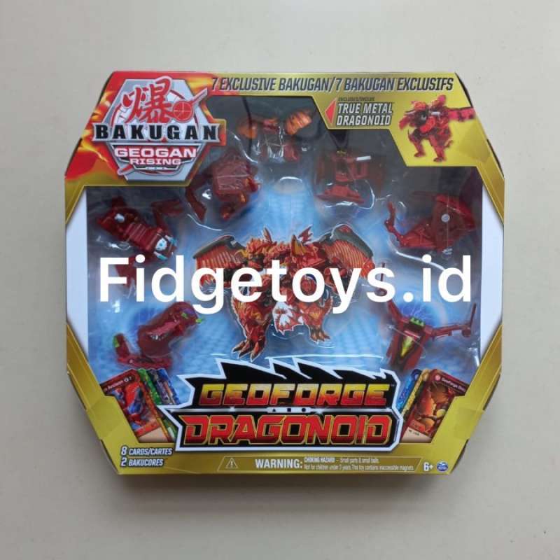 Promo Bakugan Geoforge Dragonoid 7-in-1 Includes Exclusive True Metal ...
