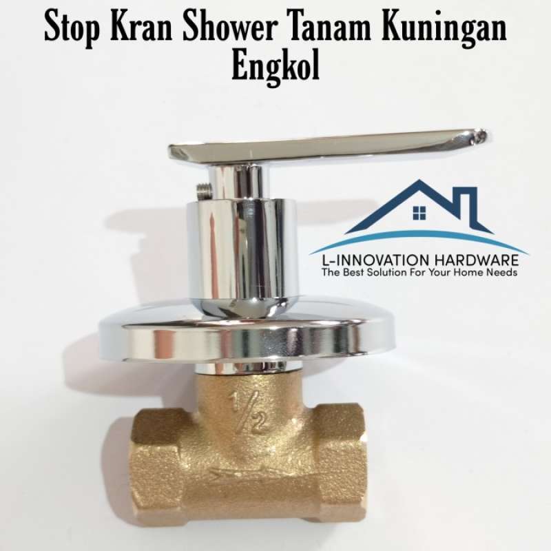 Promo Stop Kran Shower Tanam Engkol Keran Dingin Tembok 1/2 Inch ...