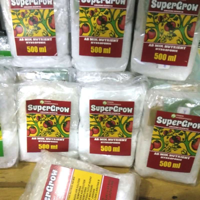 Promo nutrisi abmix hidroponik 500ml super grow buah standar industri Diskon 21% di Seller Duma ...