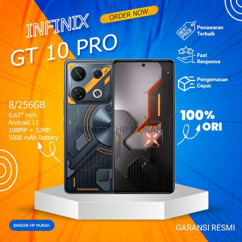 Promo Infinix Gt 10 Pro 5g Nfc 8/256gb Layar Amoled Prosesor Mediatek ...