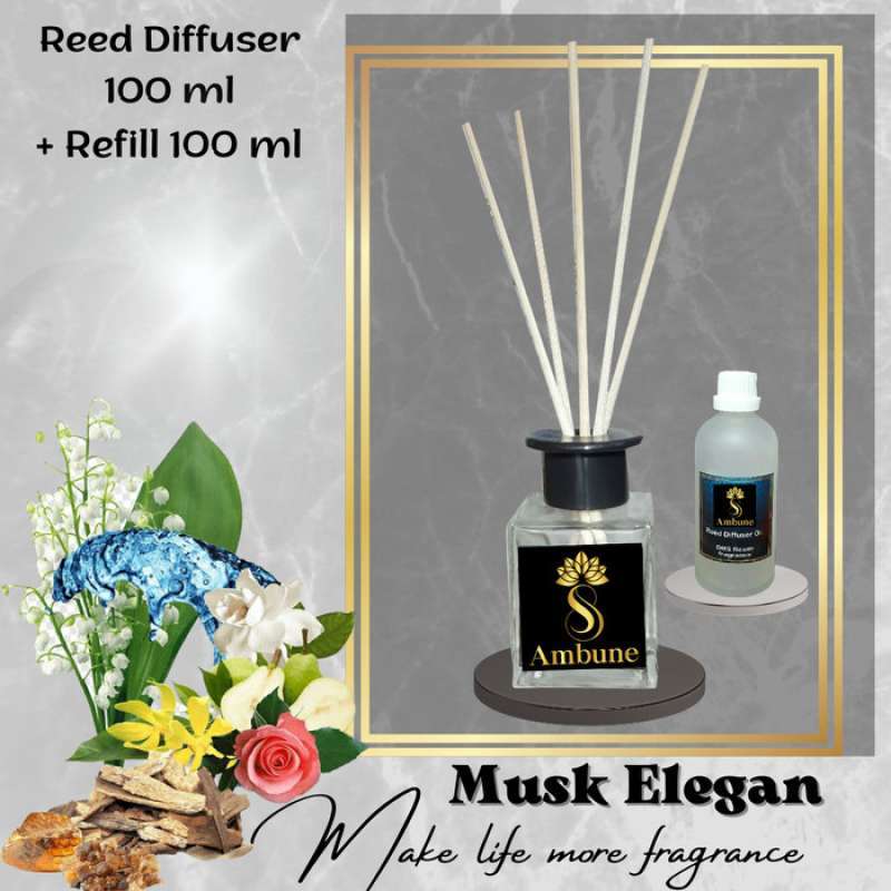 Promo Musk Elegan Reed Diffuser 100 Ml Pengharum Ruangan Ambune Diskon 23% Di Seller Servant ...