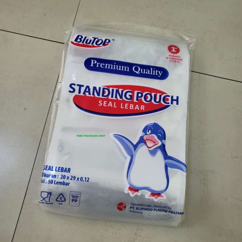 Jual Plastik Zipper|plastik Klip Tebal|standing Pouch Blutop, Ukuran 20 ...