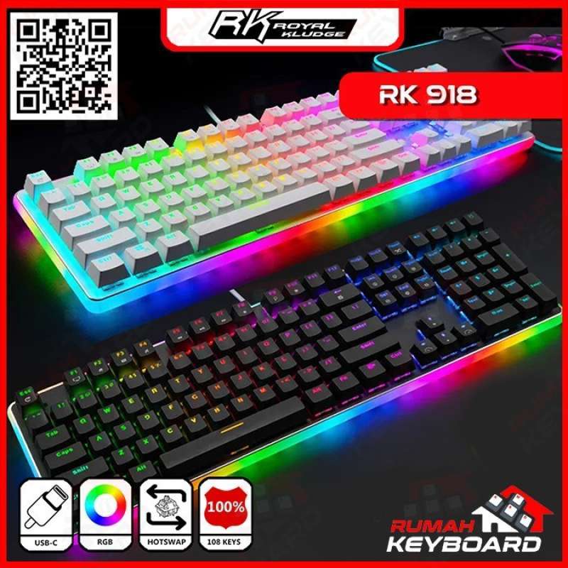 Promo MECHANICAL KEYBOARD - ROYAL KLUDGE - RK918 - WIRED - RGB ...