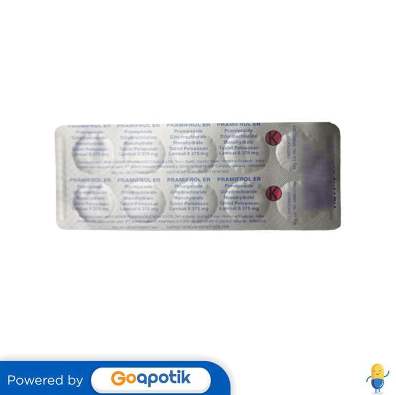 Jual PRAMIFROL ER 0.375 MG STRIP 10 TABLET di Seller Apotek Nurahmi ...