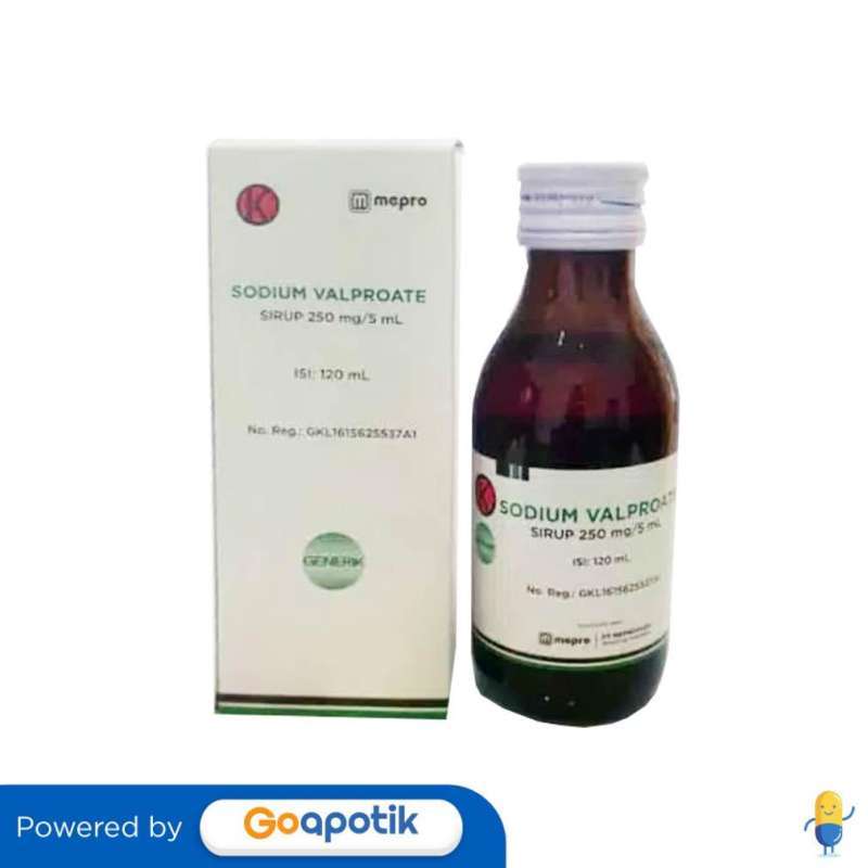 Jual SODIUM VALPROATE MEPROFARM 250 MG/5 ML SYRUP 120 ML di Seller ...