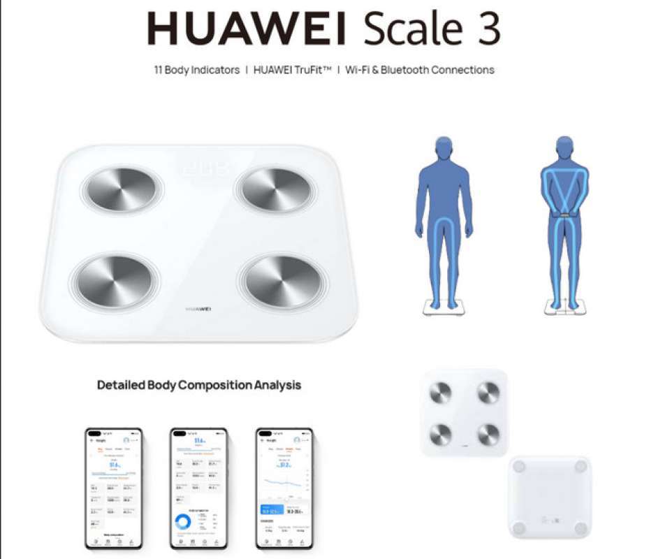 Jual Huawei Smart Body Fat Scale 3 Timbangan Badan Balance Test Digital ...