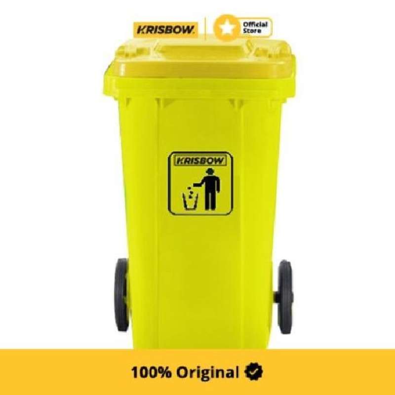 Jual Krisbow Dust Bin Tempat Sampah Plastik Outdoor Pedal 100 Ltr di Seller Krisbow Indonesia ...
