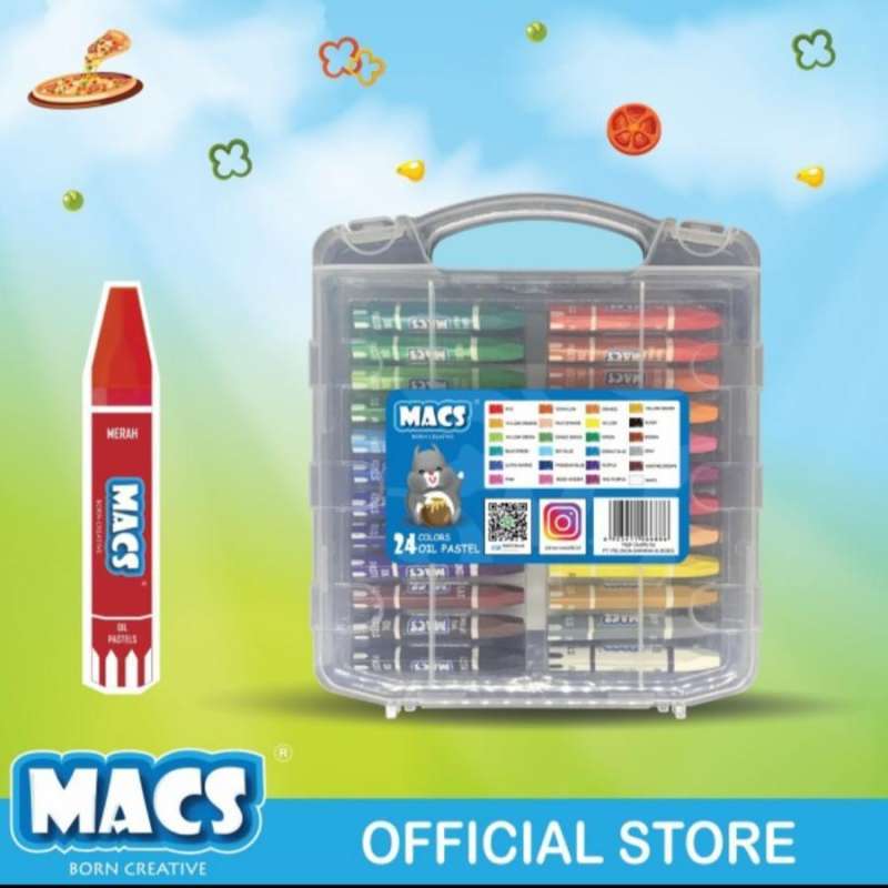 Jual Macs Oil Pastel Crayon 24 Warna Di Seller Merauke Online Official Store - Cibadak-2, Kota ...