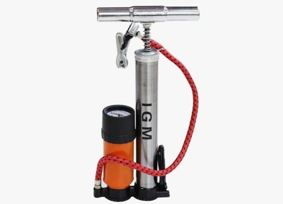 Promo Pompa Ban Sepeda Motor Mobil Bola Model Tabung Meter Manual ...