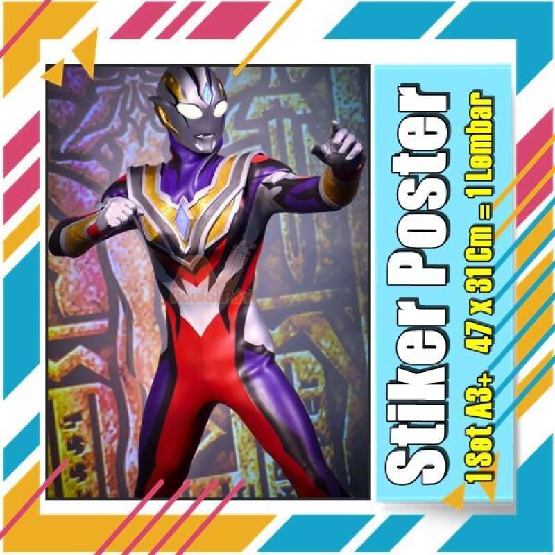 Jual Stiker Label Ultramen Blu Ace Titas Legend Rosso Tregear Tiga ...