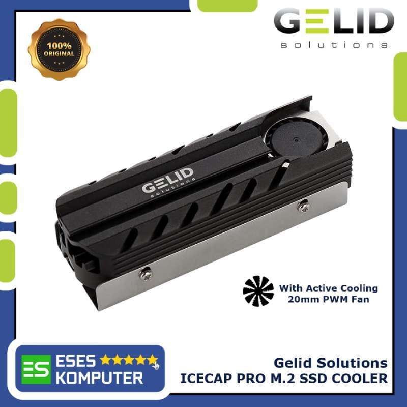 Jual SSD Cooler GELID ICECAP PRO M.2 SSD NVME COOLER Active Cooling PWM ...