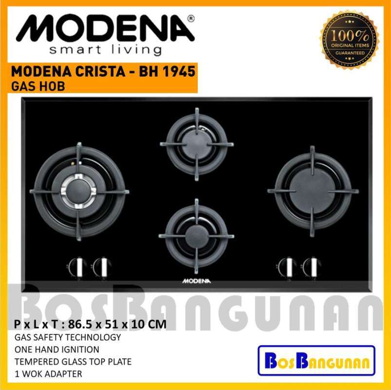 Jual Kompor Tanam Gas Modena BH1945 / Kompor Gas 4 Tungku Modena BH ...