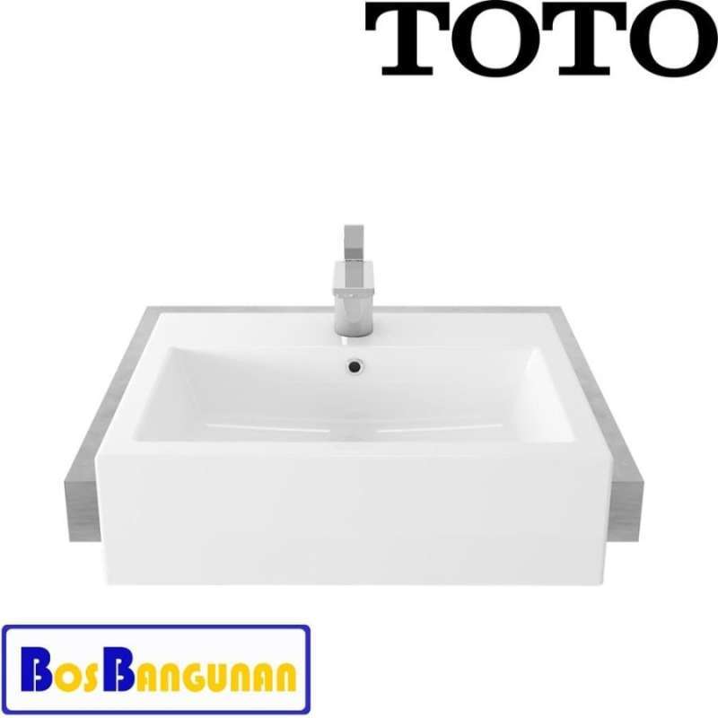 Jual Wastafel Semi Recessed TOTO LW 647 CJ / Wastafel Meja Toto LW647CJ ...