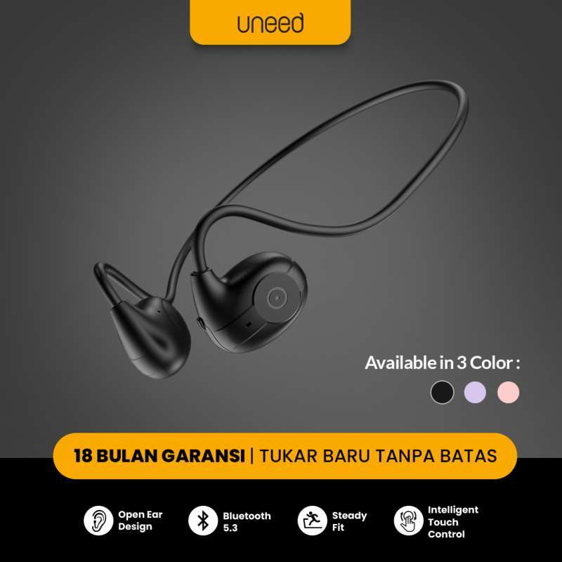 Promo Uneed S1 Open Ear Air Conduction Sport Bluetooth Earphone - Uep511 - Purple Diskon 72% Di ...