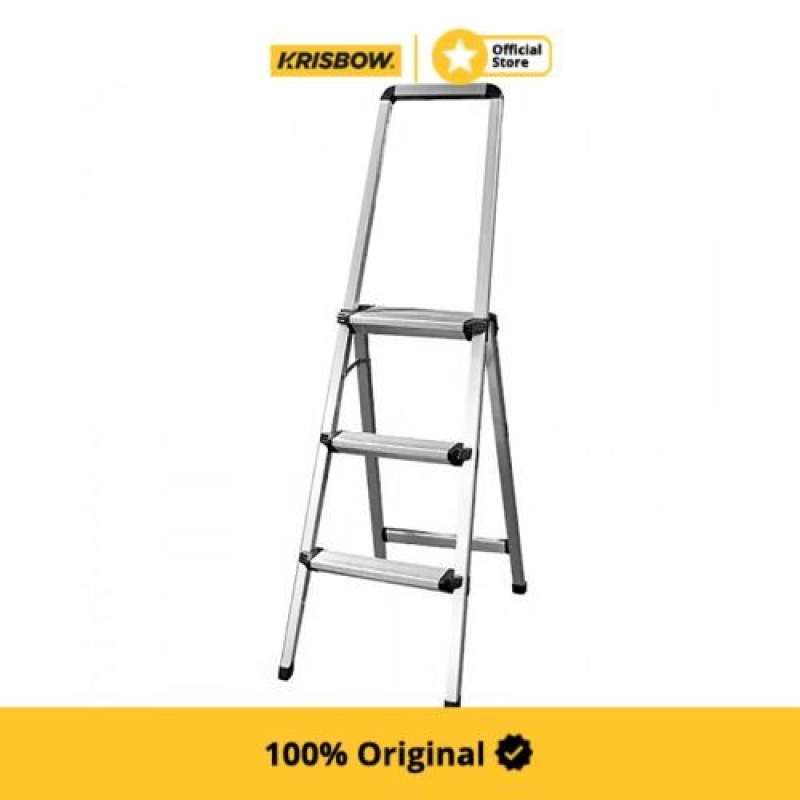 Promo Krisbow Ladder Step Tangga Lipat Aluminium 3 Step Diskon 25% Di ...