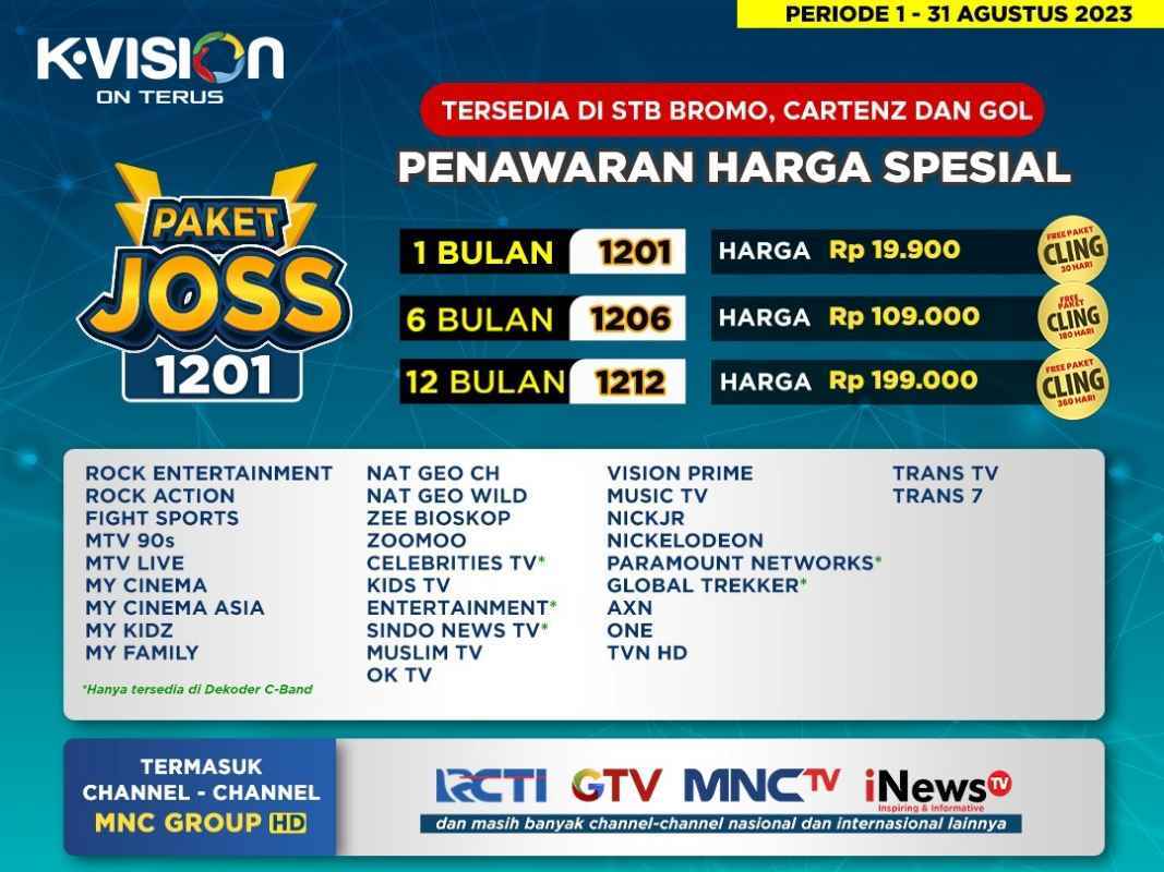 Jual Paket Joss K-vision Active 12 Bulan Di Seller Mandiri Jaya ...
