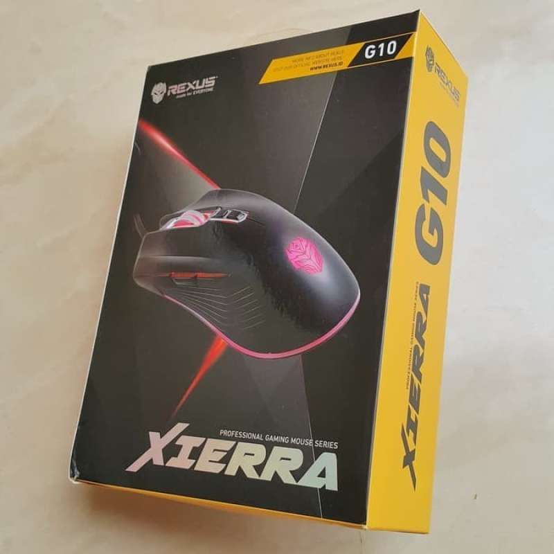 Promo Mouse Rexus Xierra G10 (Mouse Gaming Rexus G10 Led with 7 Button ...