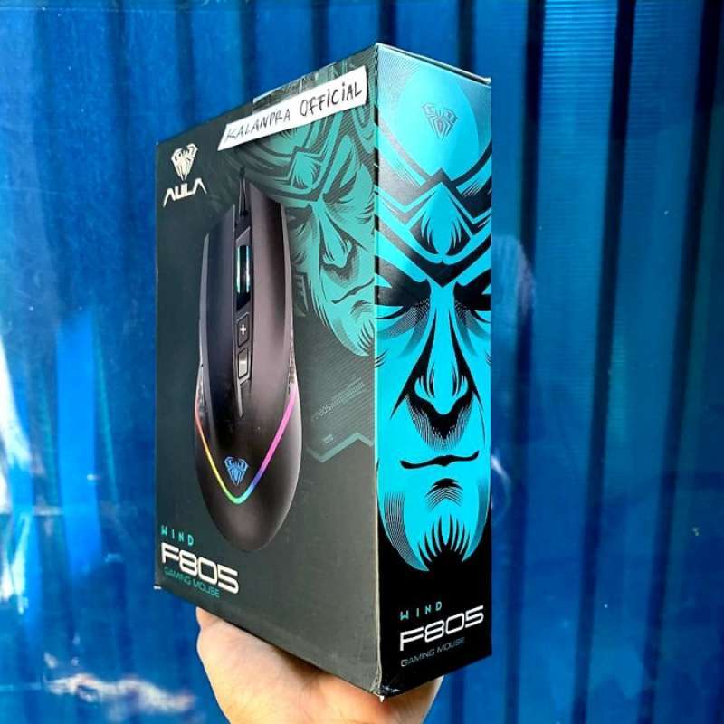 Promo Aula F805 Gaming Mouse Wired RGB Light 6400dpi 7 Button ...
