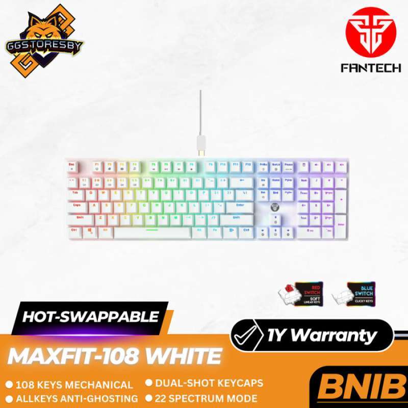 Promo FANTECH MAXFIT 108 HOTSWAP Mechanical Gaming Keyboard Diskon 23% ...