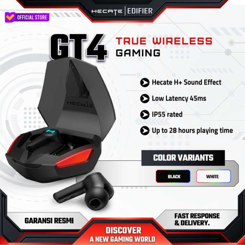 Promo Edifier Hecate Headset Gaming GT4 For Pro Player TWS Gamers Hitam Diskon 23% di Seller ...