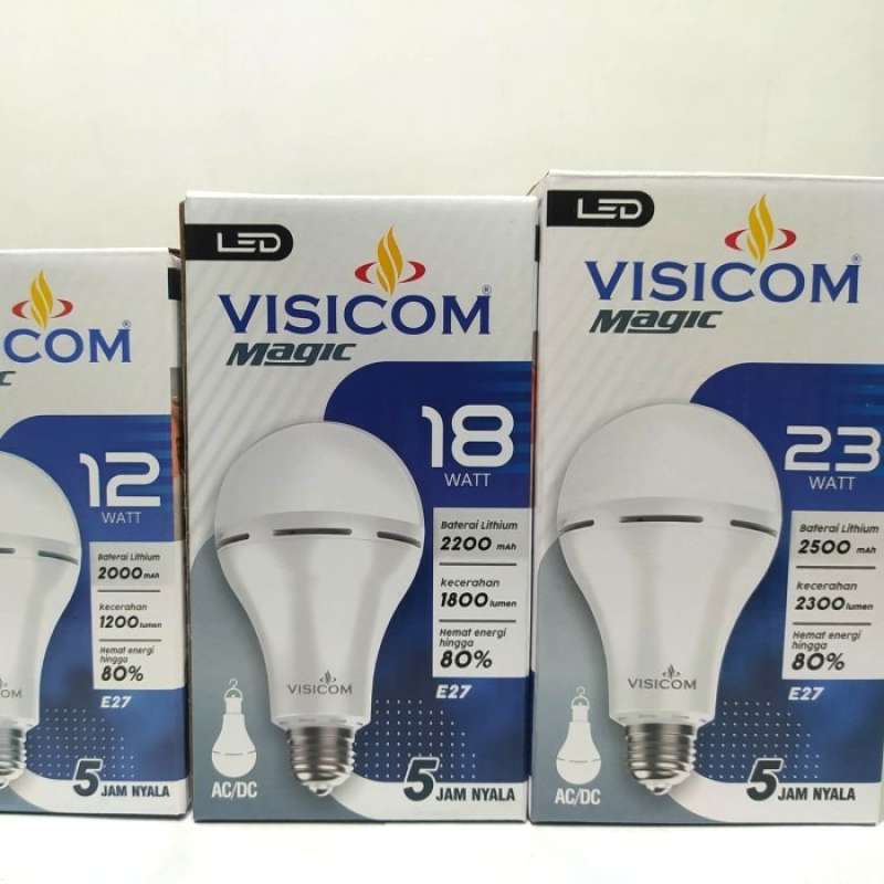 Jual Lampu Led Emergency Visicom/lampu Megic Visicom 12w, 18w, 23w - 12 Watt Di Seller Sinar ...