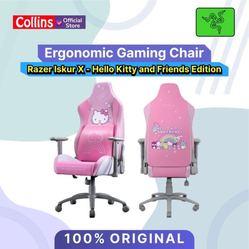 Jual Razer Iskur X - Ergonomic Gaming Chair - Hello Kitty & Friends ...