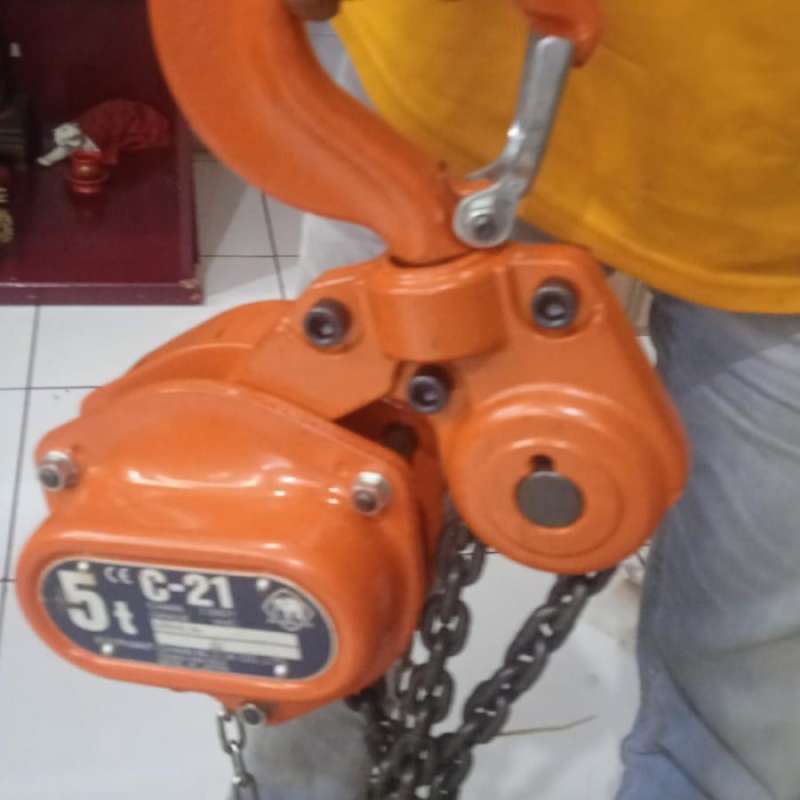 Promo Elephant Chain Block 5 Ton 12 Meter Takel Katrol Takel Manual ...