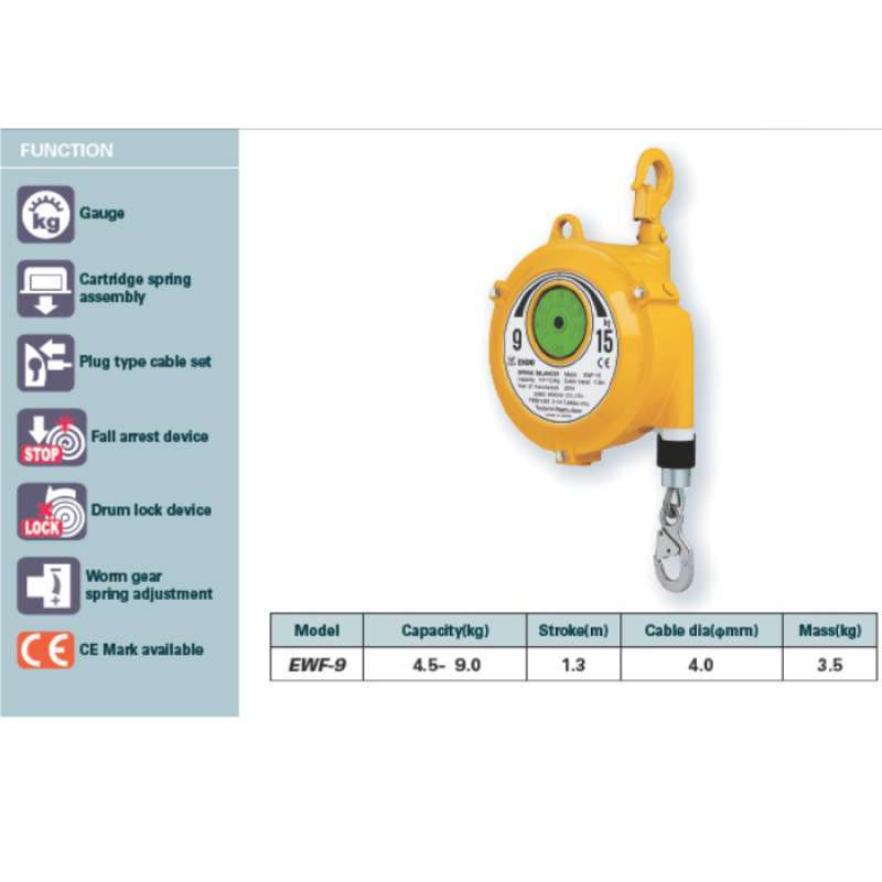 Promo Spring Balancer Ewf-9 Endo ( 4.5-9 Kg ) / Endo Spring Balancer 9 ...
