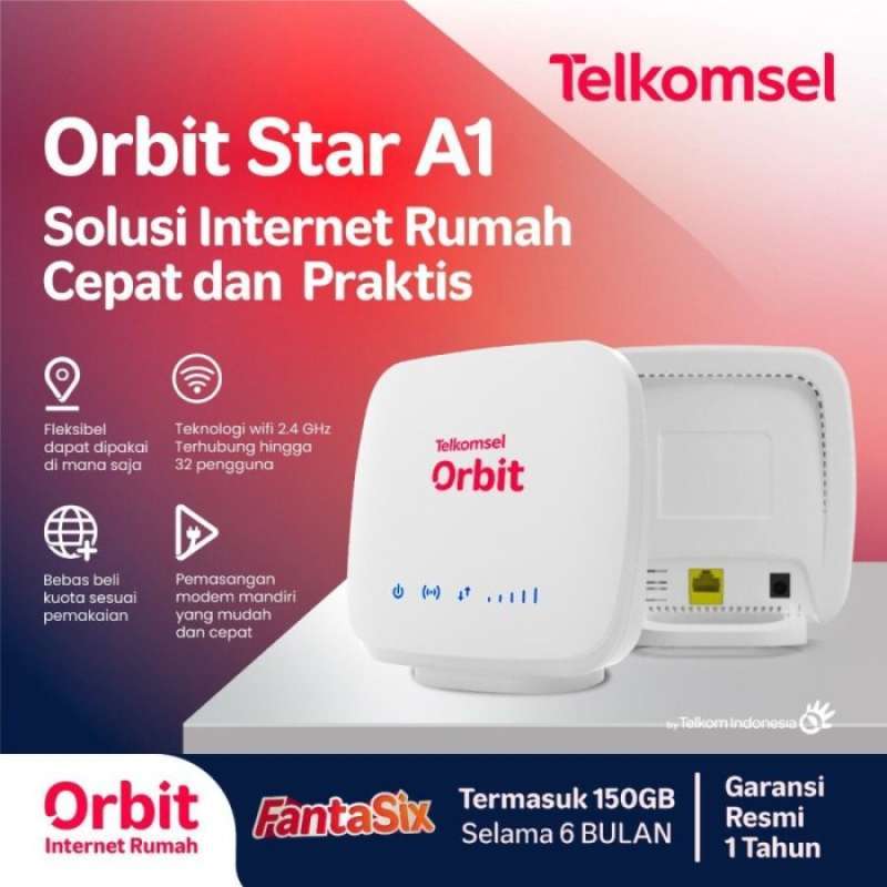 Promo Telkomsel Orbit Star A1 Modem Router 4G WiFi High Speed Free ...