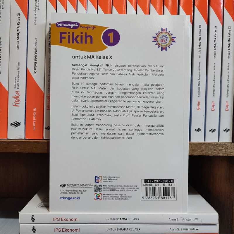 Promo Semangat Mengkaji Fikih Kelas 10 Ma Kurikulum Merdeka Erlangga Diskon 23% Di Seller Toko ...