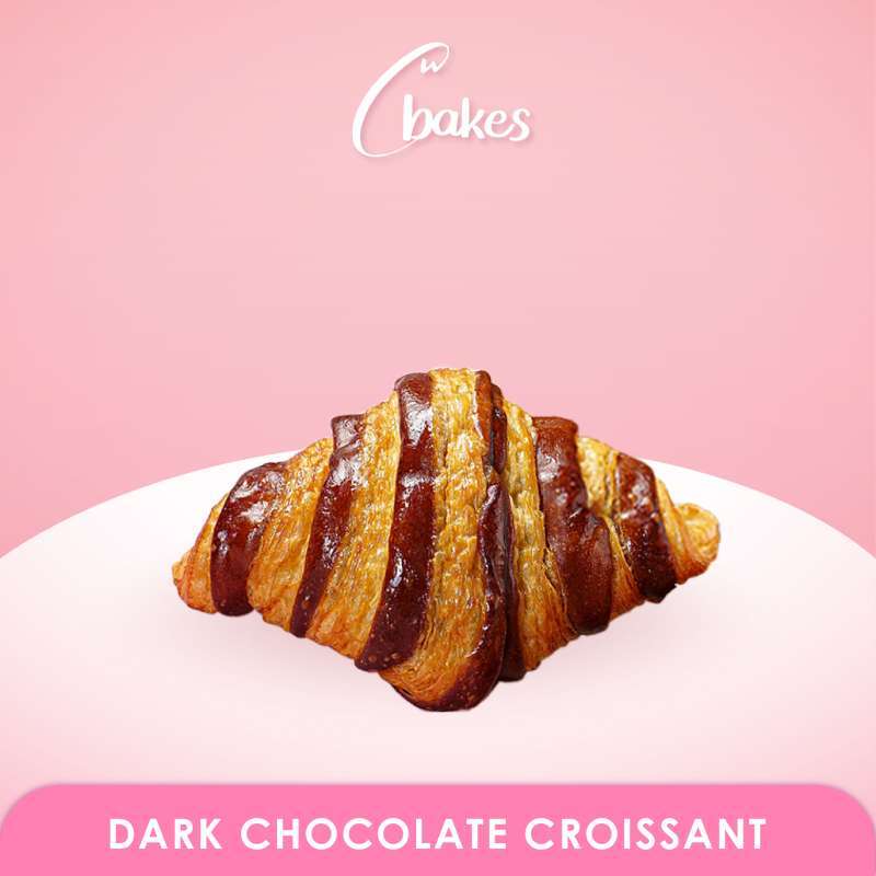Jual C BAKES – Dark Chocolate Croissant [Roti Perancis Coklat] Pastry ...