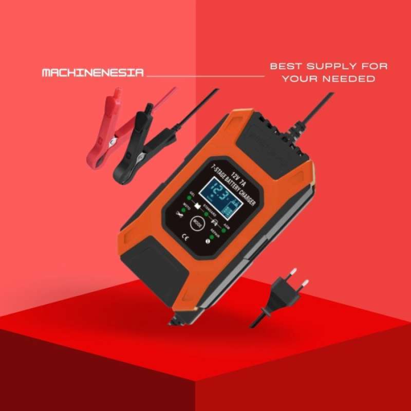 Jual Charger Aki Mobil Motor 12V 7Amper 120Ah Otomatis / Cas Accu Mobil ...