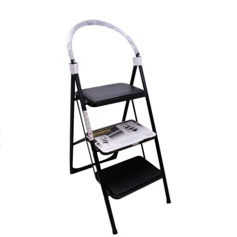 Promo Tangga Portable 3 Step Dengan Dudukan Busa Krisbow Hitam Diskon ...