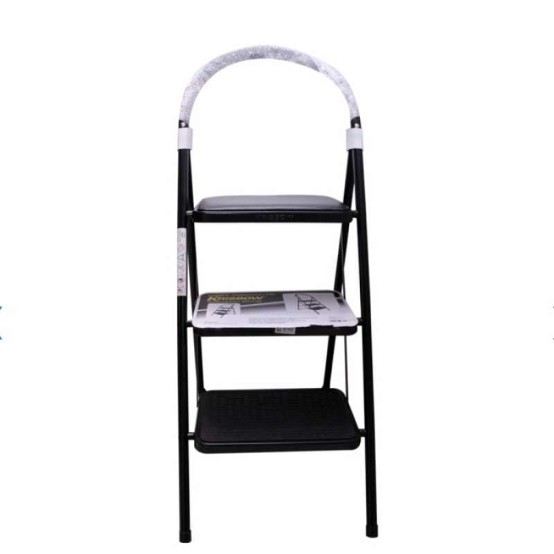 Promo Tangga Portable 3 Step Dengan Dudukan Busa Krisbow Hitam Diskon ...
