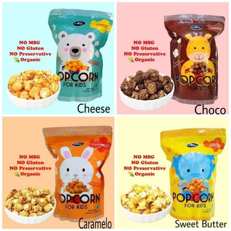 Jual Abe Food - Popcorn For Kids Tanpa Msg & Pengawet / Pop Corn ...