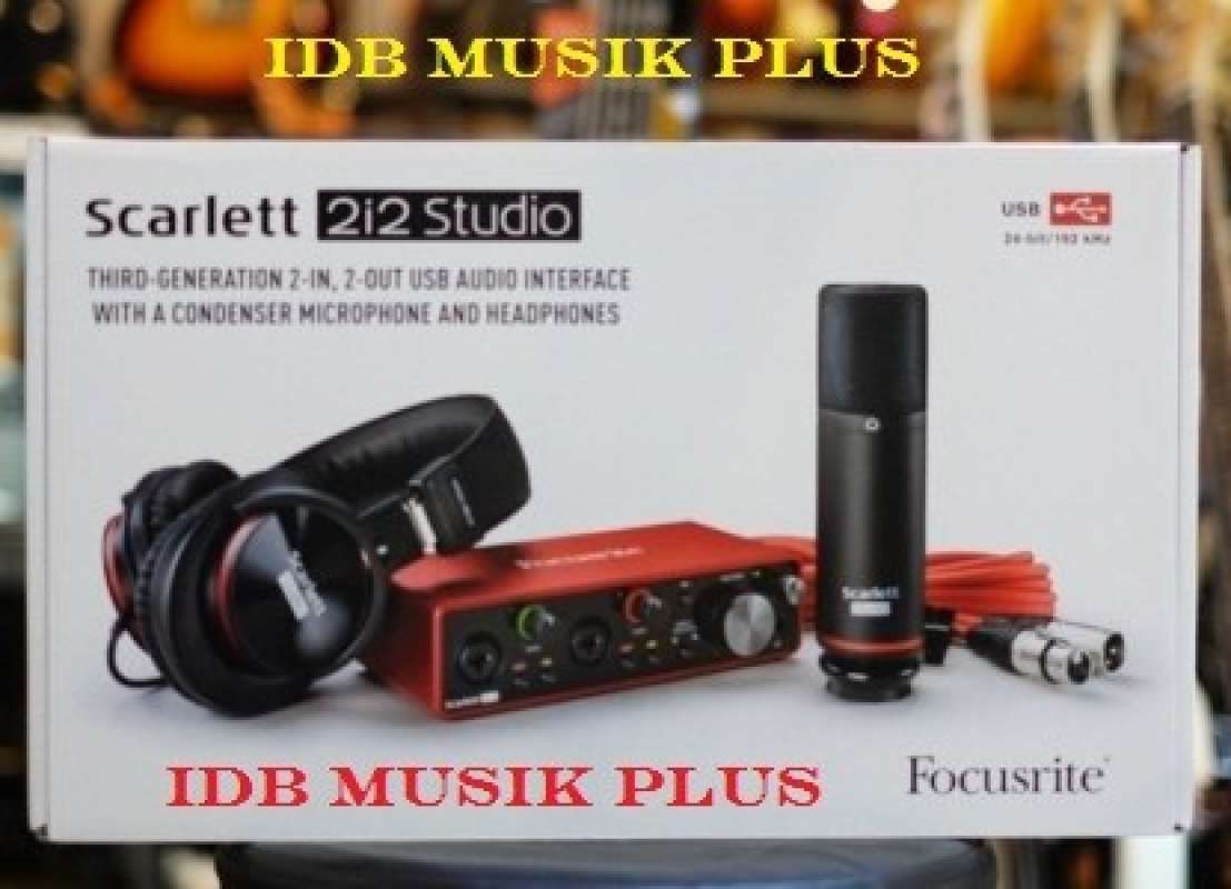 Promo Focusrite Scarlett 2i2 Studio 3Rd Gen Original Paket Recording Diskon 20% di Seller ...