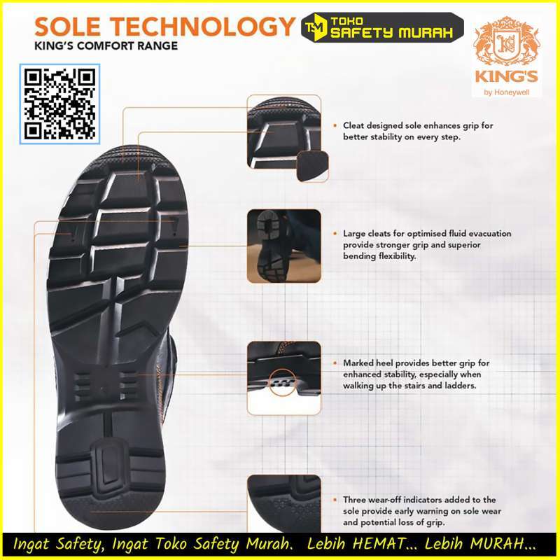 Jual Sepatu Safety Kings By Honeywell Kwd 206x King's Original King ...