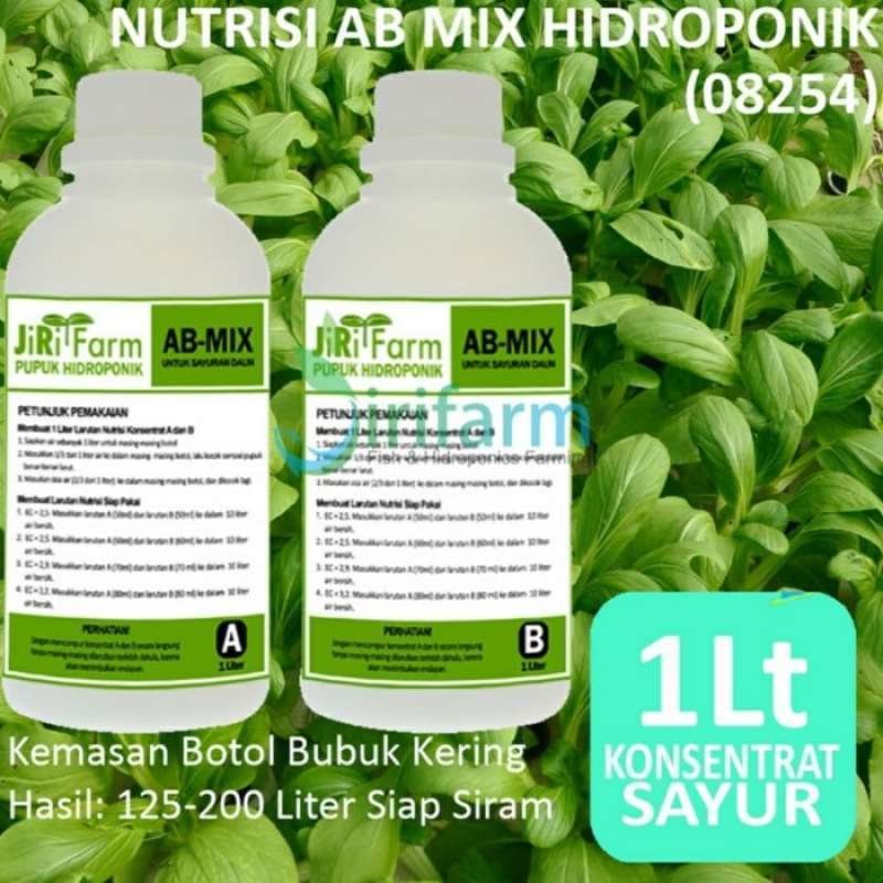 Promo nutrisi abmix sayuran daun konsentrat 1 liter pupuk hidroponik ...